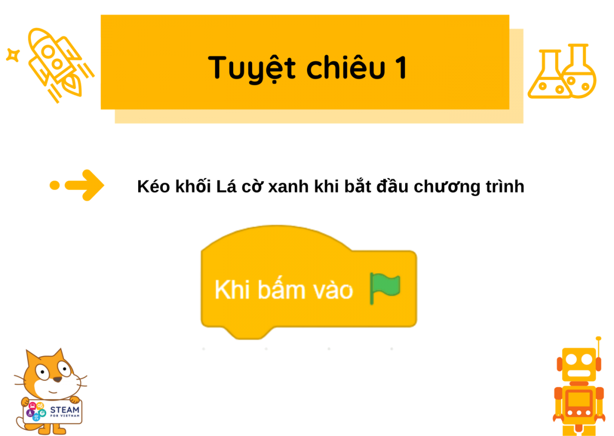 Tuyệt chiêu diệt bugs khi lập trình Scratch - STEAM For Vietnam