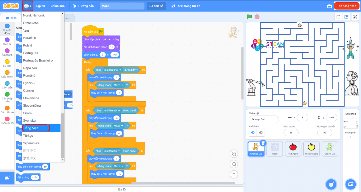 Hướng Dẫn Mở Tài Khoản Học Tập Trên Scratch | STEAM for Vietnam Blog